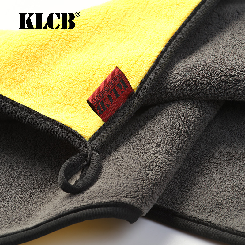 KLCB Wax Towel Yellow 30x40cm Dual-Sided Microfiber Towel