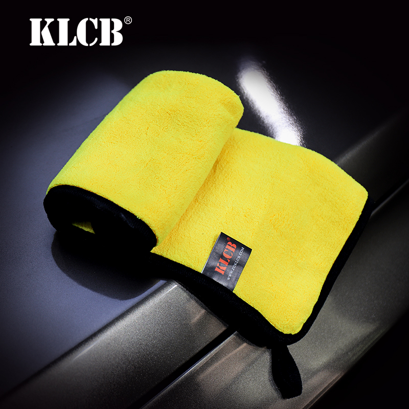 KLCB Wax Towel Yellow 30x40cm Dual-Sided Microfiber Towel